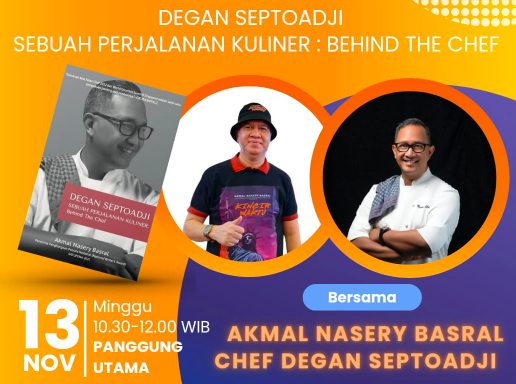 Biografi Chef Degan Saptoadji Diluncurkan di IIBF, November 2022 ...